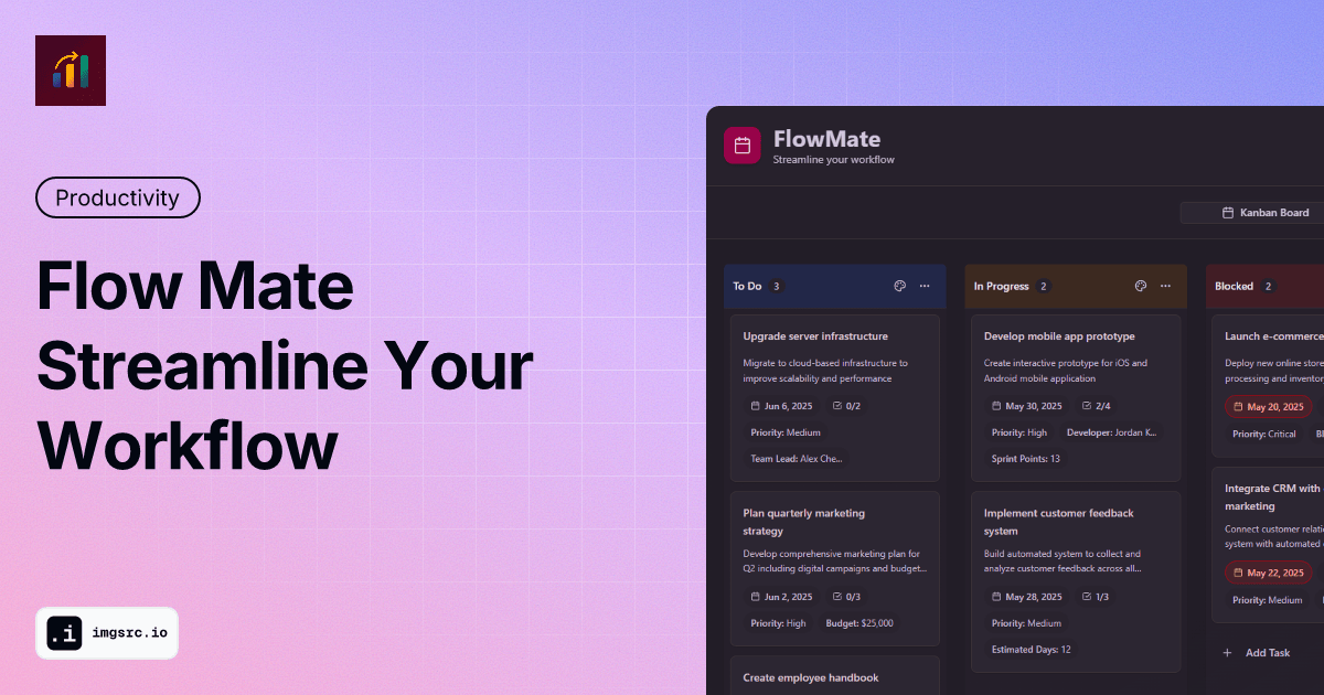 FlowMate - Streamline Your Workflow